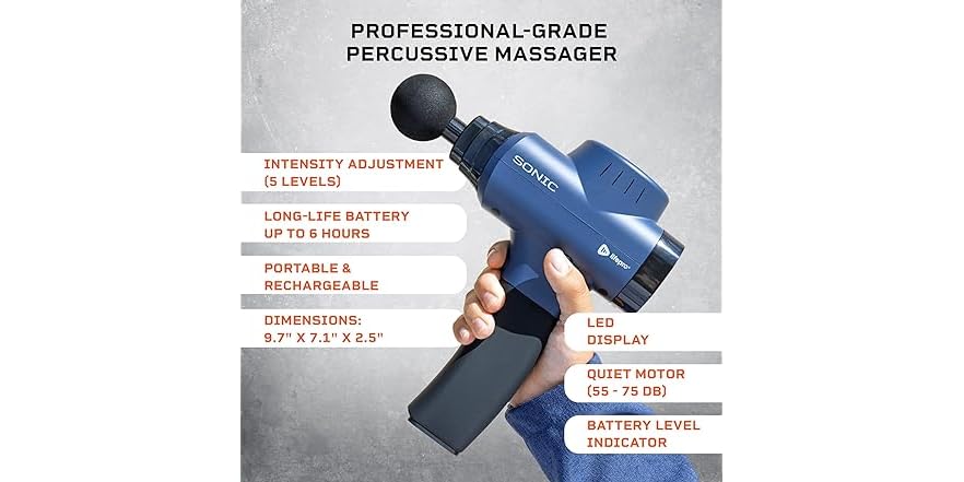 LifePro Sonic Percussion Massage Gun
