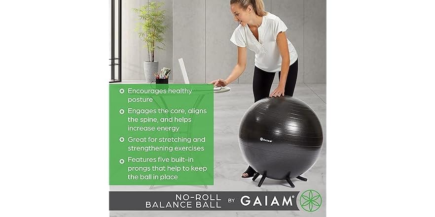 Gaiam Total Body Balance Ball Kit 75cm