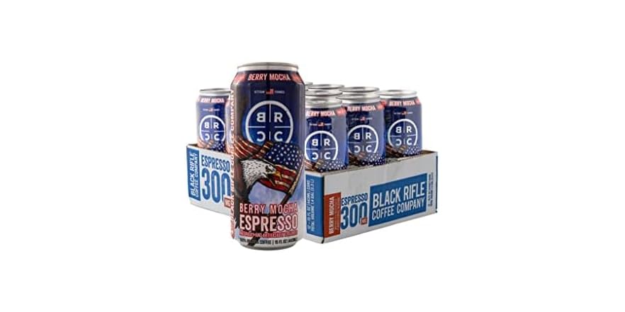 (12 Pack) Black Rifle Coffee RTD (Berry Mocha Espresso, 15 Fl Oz