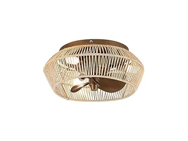 Parrot Uncle F8257-PU Rustic Caged Ceiling Fan