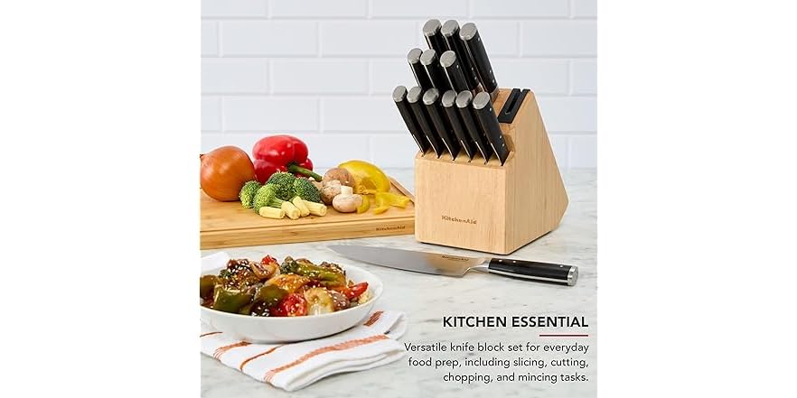 KitchenAid Forged Triple Riveted Knife Block Set