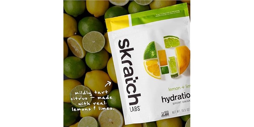 (2 Pack) SKRATCH LABS Hydration Powder | Sport Drink Mix Lemon Lime