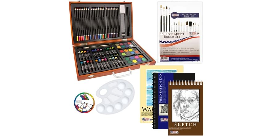 US Art Supply 82 Piece Deluxe Art Set