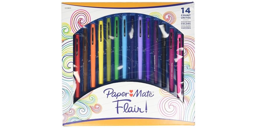 Paper Mate Flair Markers- 14 Assorted Colors
