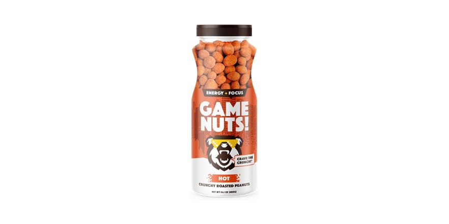 (6 Pack) Game Nuts Hot Crispy Peanuts