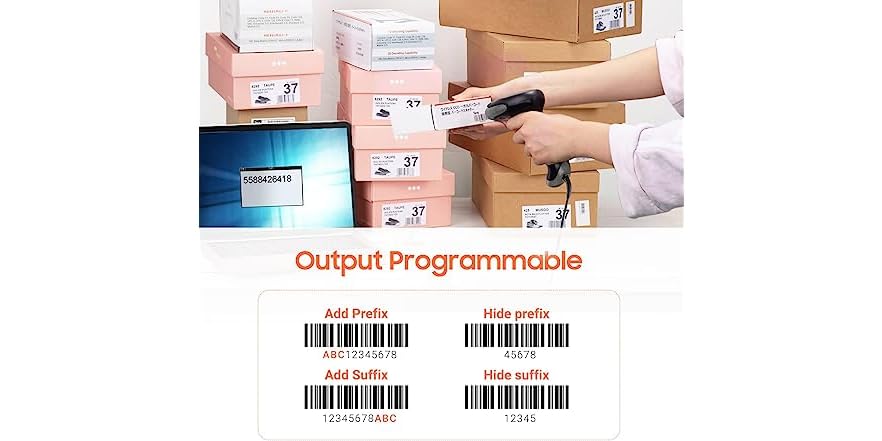 Tera 1D Laser Barcode Scanner USB Wired