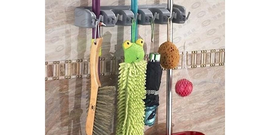 Broom And Mop Storage Organizer