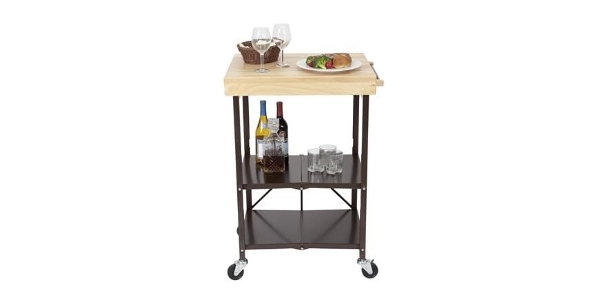 Origami Foldable Kitchen Island Cart