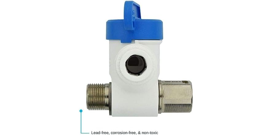 3/8 x 3/8 x 3/8 Inch Angle Stop Adapter Valve