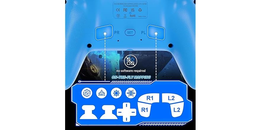 Dinosoo RGB Controller for PS5 and PC