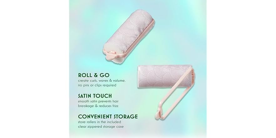 Wicked Glinda 6PK Satin Rollers