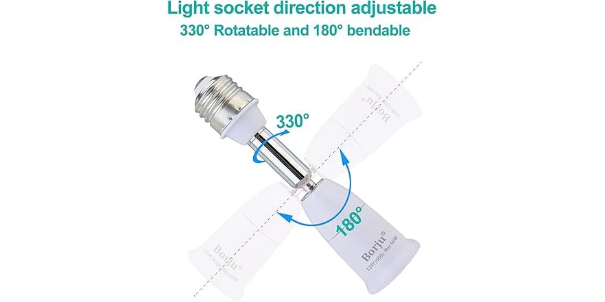 4 Pack Light Socket Extenders