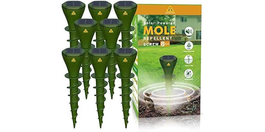Careland Mole Deterrent Vibration Stakes