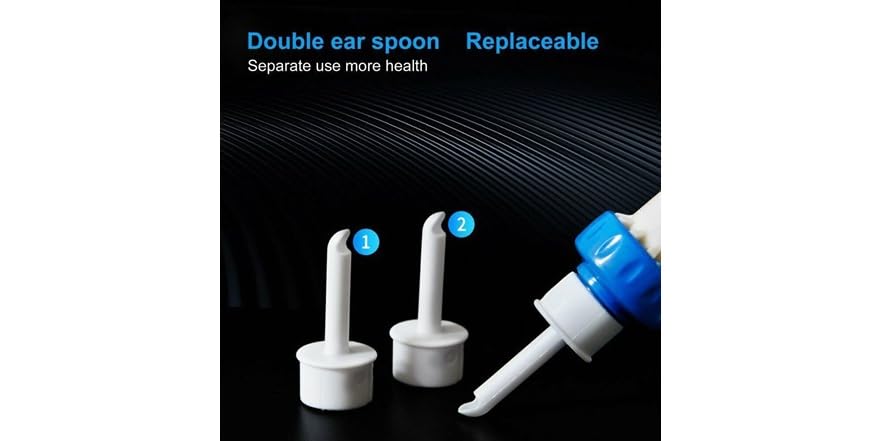 2-Pk Electric Cordless Vacuum Ear Cleaner