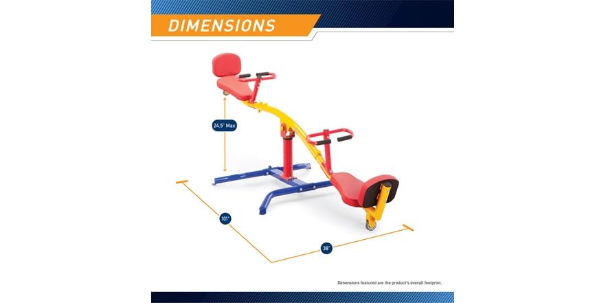 Gym Dandy Spinning Teeter Totter
