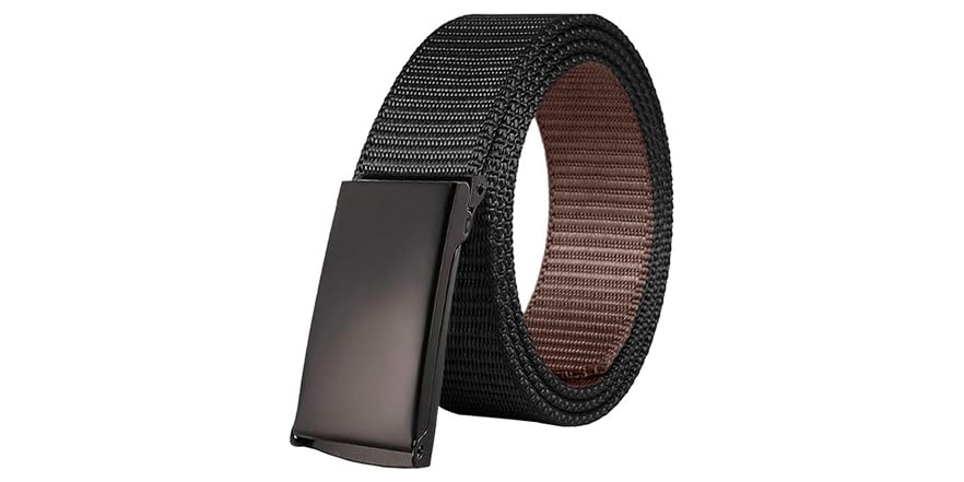Mark Fred Mens Reversible Canvas Ratchet Belt