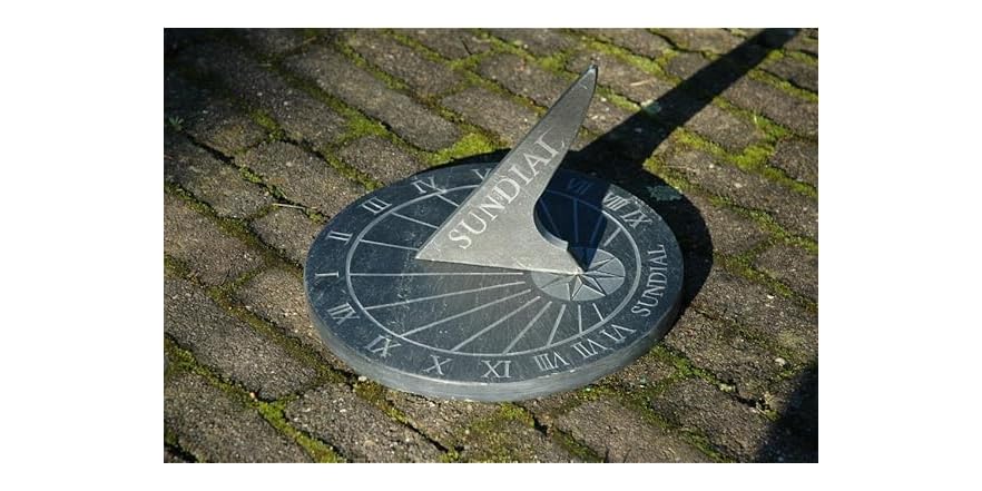 Esschert Design USA LS002 Round Slate Sundial
