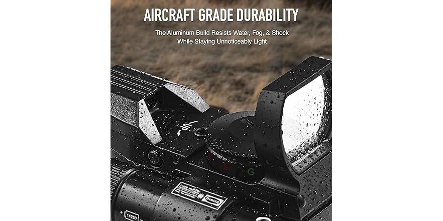 PINTY Reflex Red Dot Sight with Laser