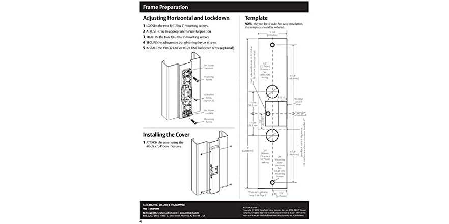 HES 9500 FIRE Rated Electric Strike, Surface Mounted