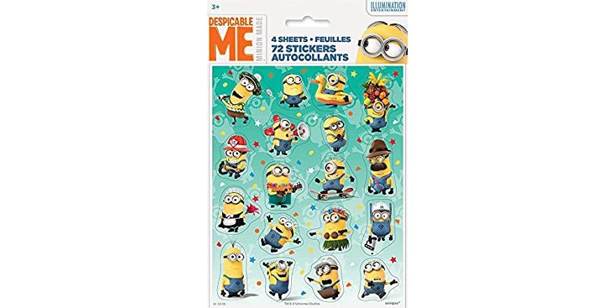 Despicable Me Minions Sticker Sheets