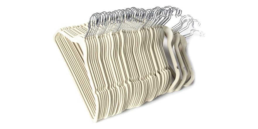 Flocked Hangers - 50 Pack