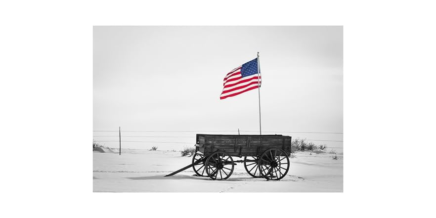 Wagon and Flag