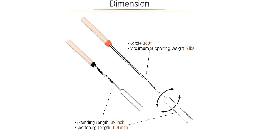 Simple Deluxe 24 Pcs 32 inch Sticks
