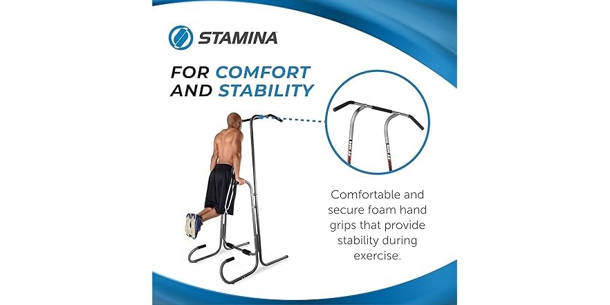 Stamina Power Tower - Dip Bar Pull Up Bar