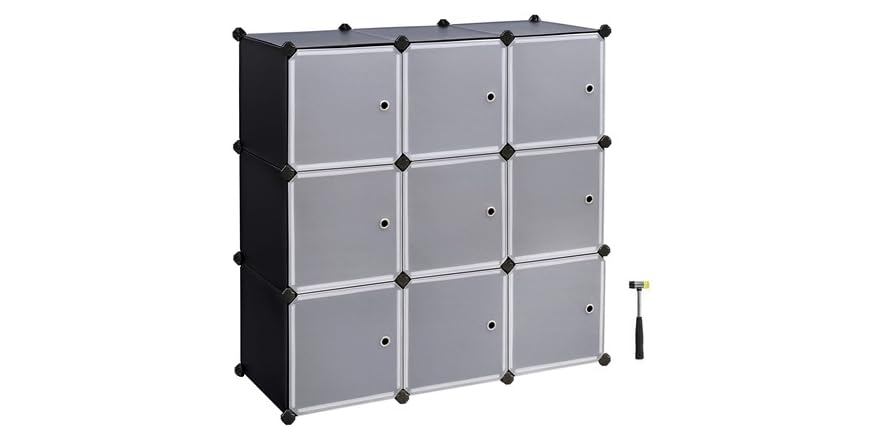 Songmics Modular Plastic Cube Organizer