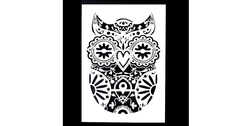 DIY Decorative Owl Stencil Template