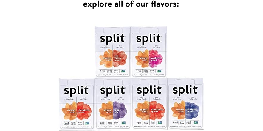 Split Nutrition Squeeze Packs