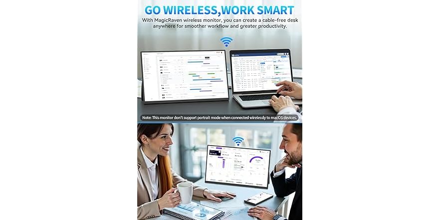 Wireless Portable Monitor | 15.6" 1080P