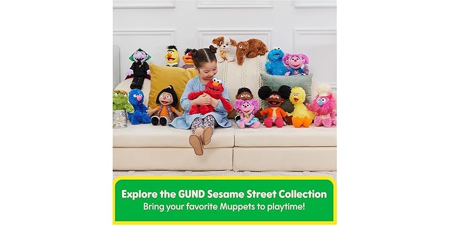 GUND Sesame Street Official Mecha Builder Elmo Plush