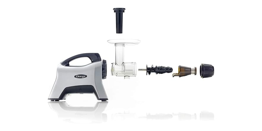 Omega Horizontal Masticating Juicer, Silver (Open Box)
