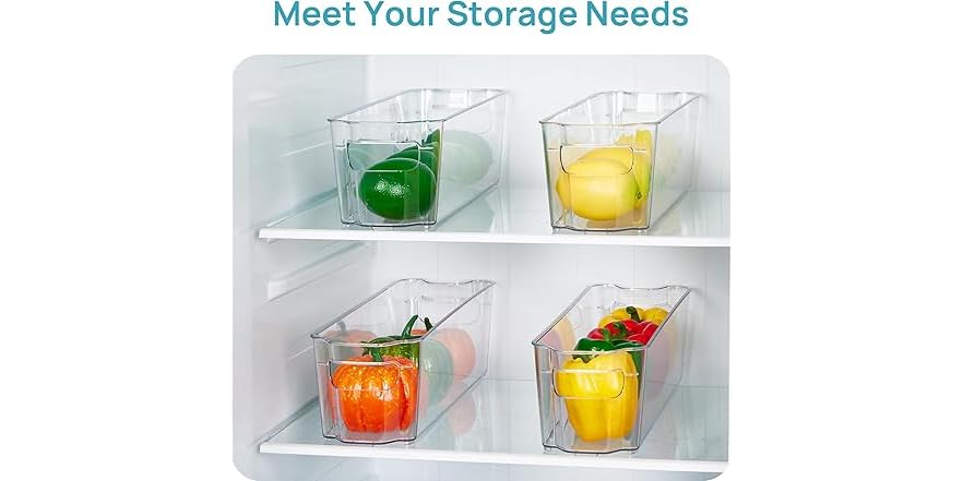 Vtopmart Clear Storage Containers, 4Pc