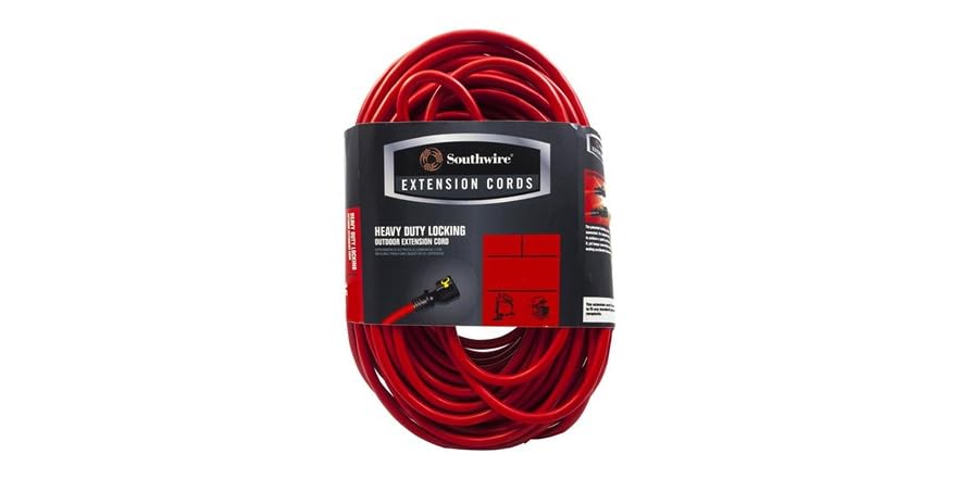 100Ft. 12/3 Locking Extension Cord