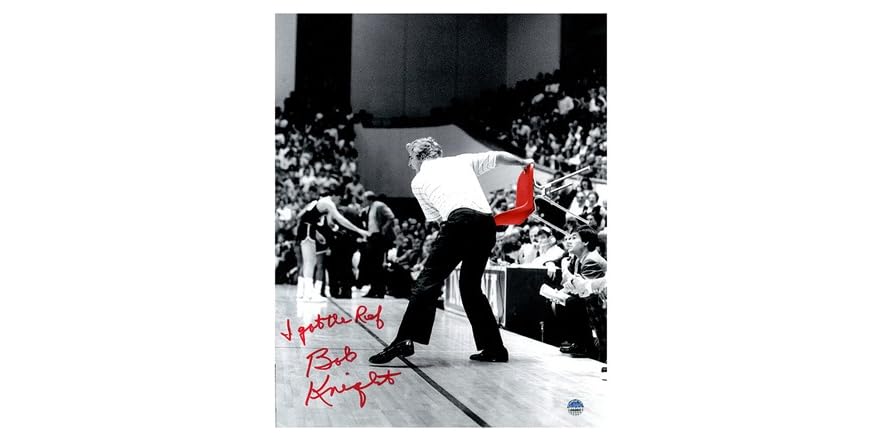 Bob Knight Throwing Chair 8x10, I Got the Ref
