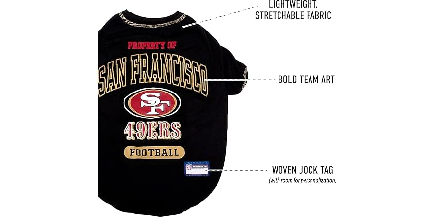 Pets First 49ers Dog T-Shirt