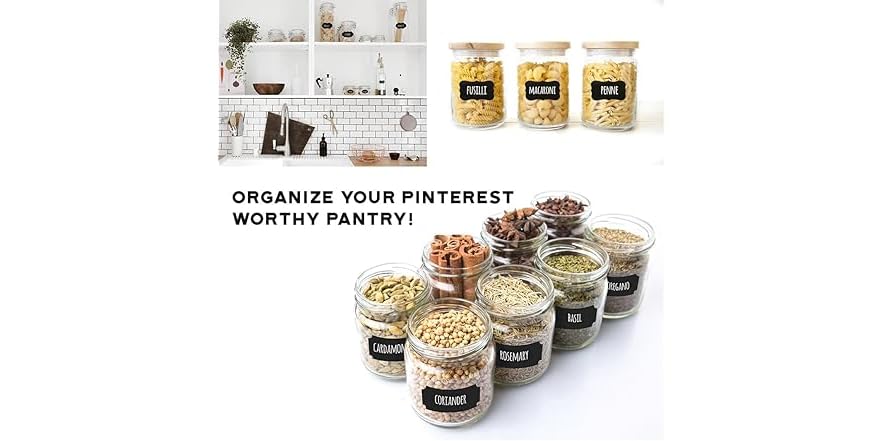 Savvy & Sorted Chalkboard Labels for Organizing