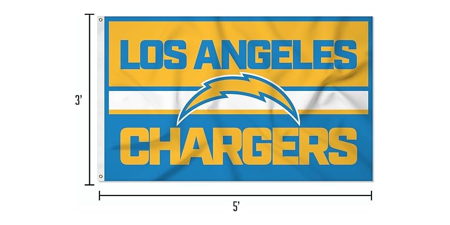 NFL Chargers 3' x 5' Banner Flag