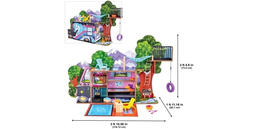 KidKraft Glamp & Go 2-in-1 Doll Camper