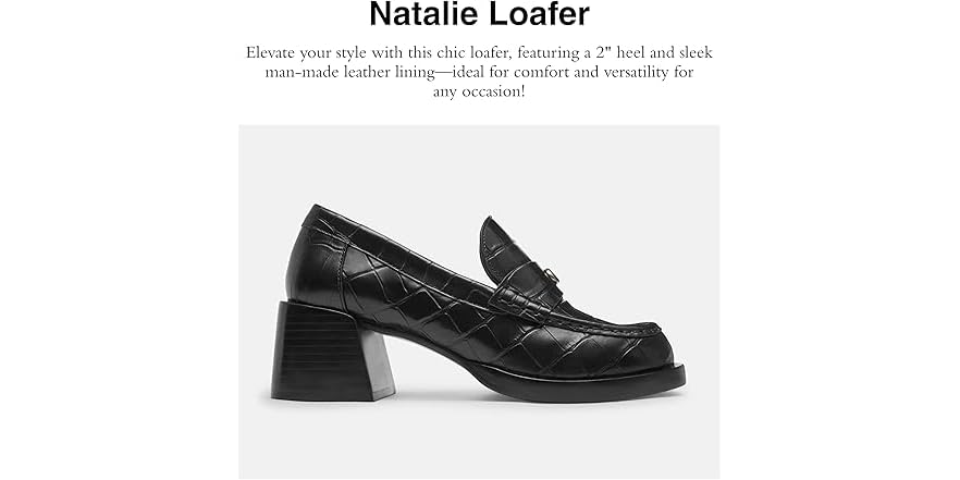 COACH Women's Natalie Loafer, 7.5 (Open Box)