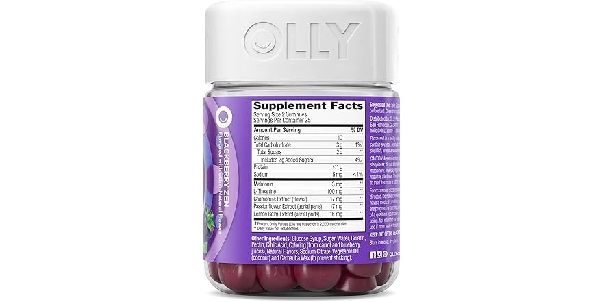 OLLY Restful Sleep Gummies, 50ct