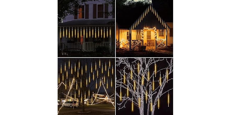 Solar Meteor Shower Lights - 16" 240 LED Meteor Lights