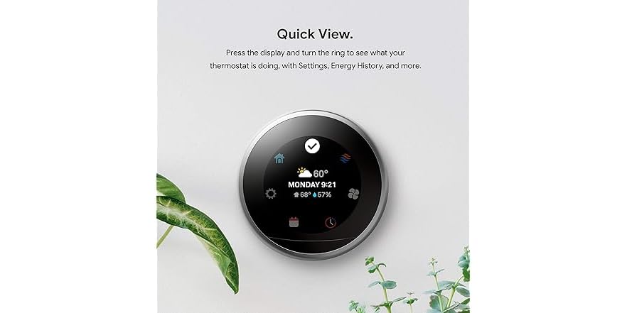 nest NEST T3007ES Nest Smart Learning Thermostat 3rd Gen st