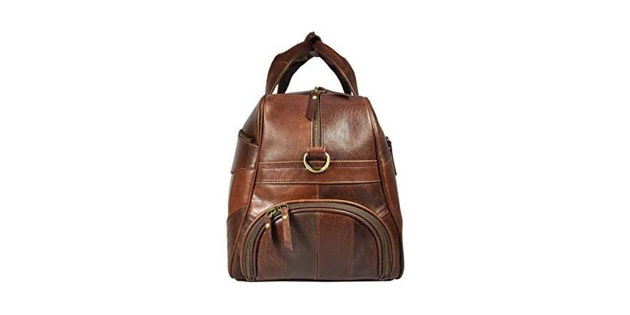 Aaron Leather Patchwork Duffle Bag