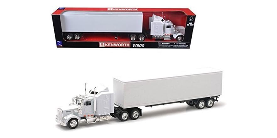 White 18 Wheeler Toy Truck