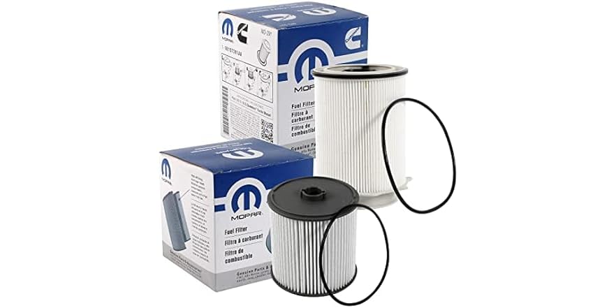 Fuel Filters 68157291AA and 68436631AA for a 2019-2024 Ram Truck 6.7L ...