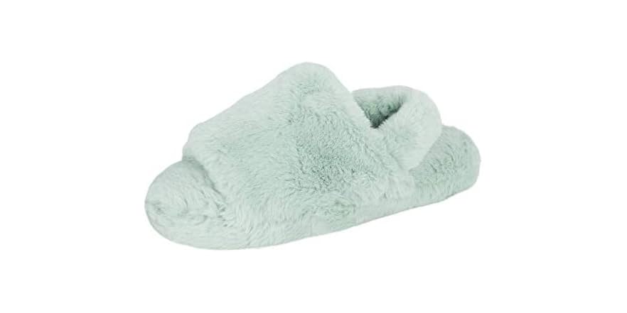 Jessica Simpson Girls Faux Fur Slippers