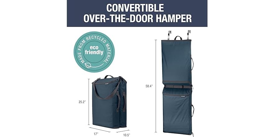 CleverMade Convertible Laundry Hamper -Choose Color